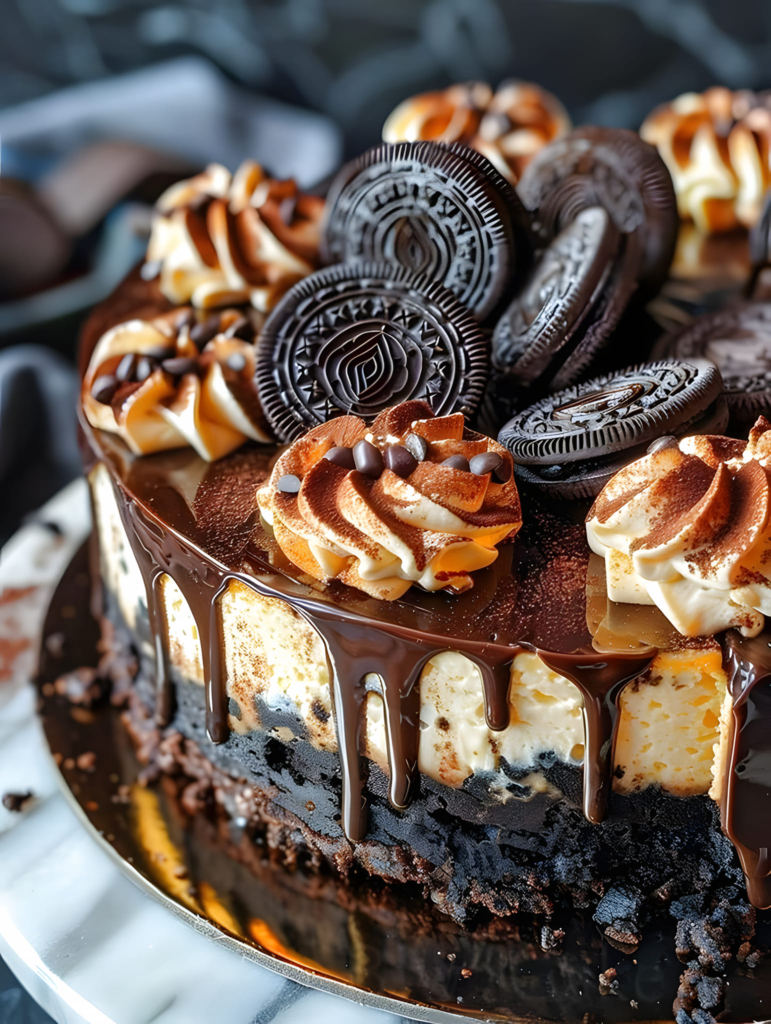 Mosaic Velvet Oreo Cheesecake - Famousbio