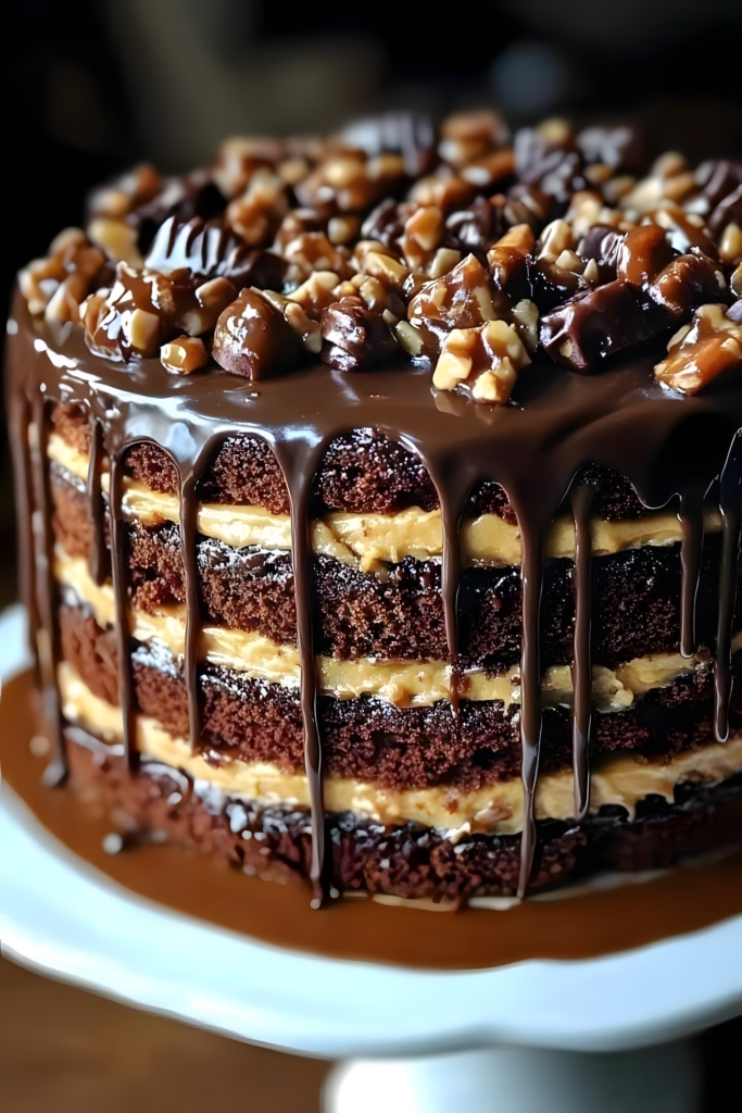 Gooey Chocolate Caramel Turtle Layer Cake: A Decadent Delight - Famousbio