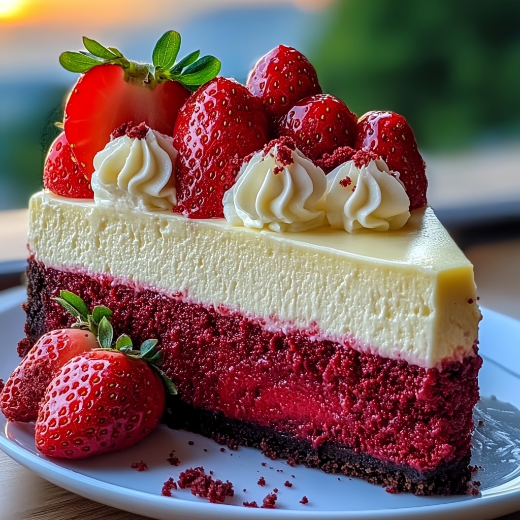 Strawberry Red Velvet Cheesecake: The Ultimate Dessert Duo - Famousbio